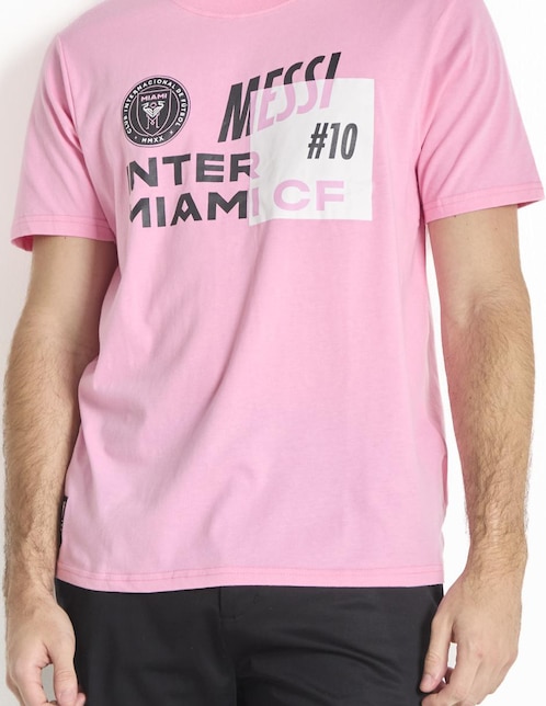 Playera Inter de Miami Messi cuello redondo para hombre 1