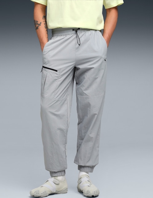 Pants regular Puma con elástico para hombre 1