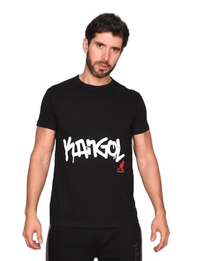 Playera kangol cuello redondo para hombre